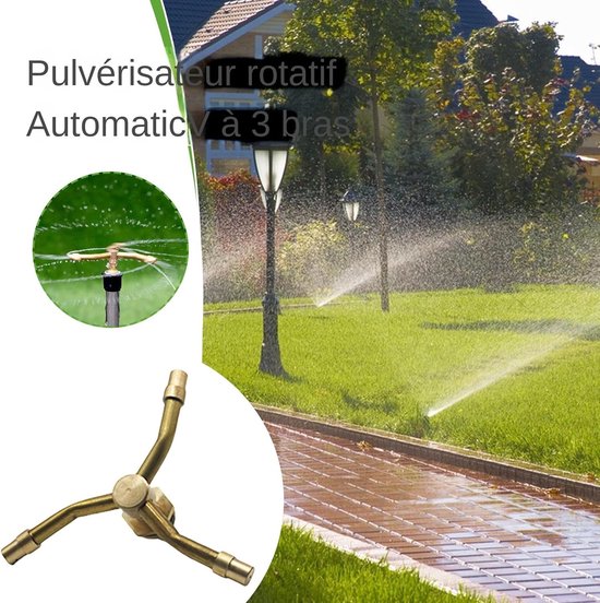 Roterende sproeikop- brede sproeidekking voor gazon en tuin | 360 ...