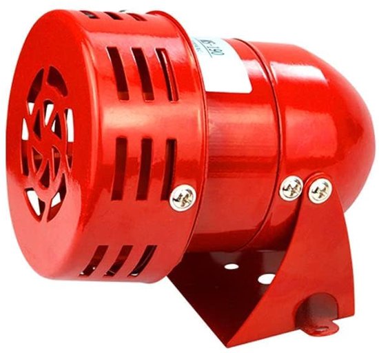 MS-190 Electric Siren 220V 120dB, Red Motor Powered Sirens, Industrial ...