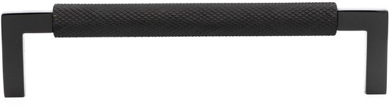 Meubelgreep Knurled - Messtique Messing Greep - Antraciet / 128mm | bol