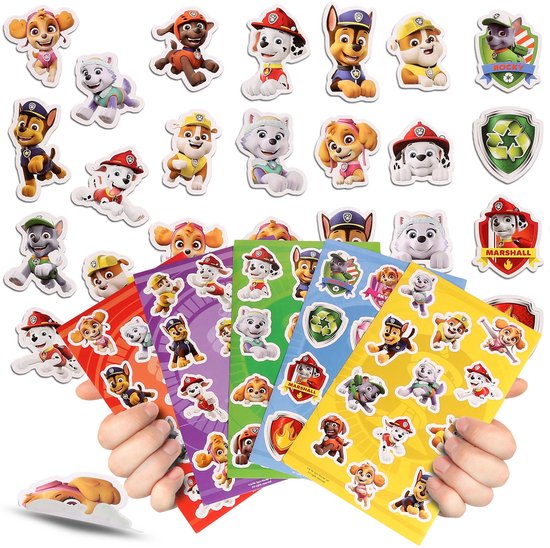 Paw Patol Sticker SET, stickers voor kinderen, kleurrijke stickers, 5 ...