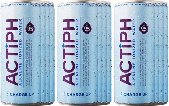 ACTIPH 330 ml - 12 stuks - Alkalisch geïoniseerd bronwater pH9+ met ...