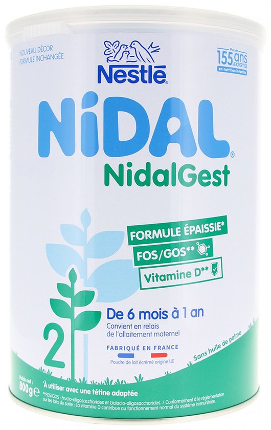 Nestlé Nidal Plus 2 Van 6 Maanden Tot 1 Jaar 800 g | bol