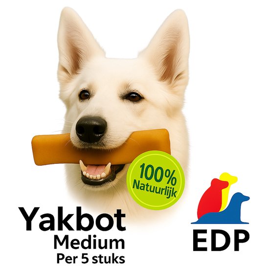 EDP Yakbot - Kluif voor hond - Himalaya yak bot - Medium - 5 Stuks | bol