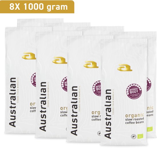 Australian Homemade BIO Coffee - Koffiebonen - Intense Body - (8x1000g ...