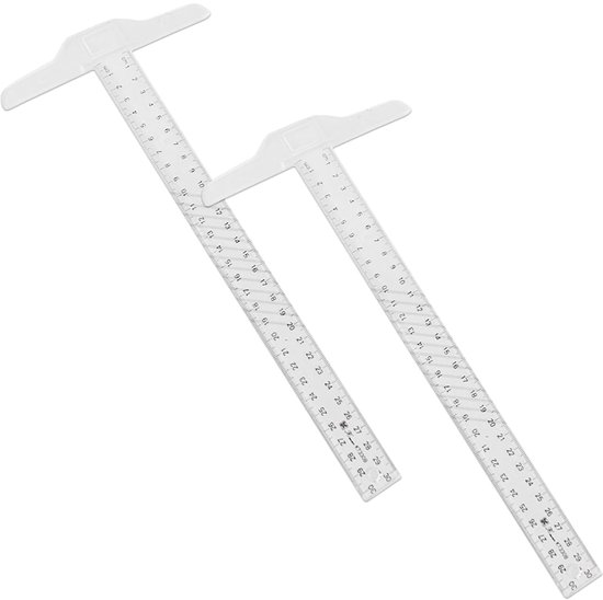 30cm Junior T Square Plastic - Transparent T Ruler voor Tekenen ...