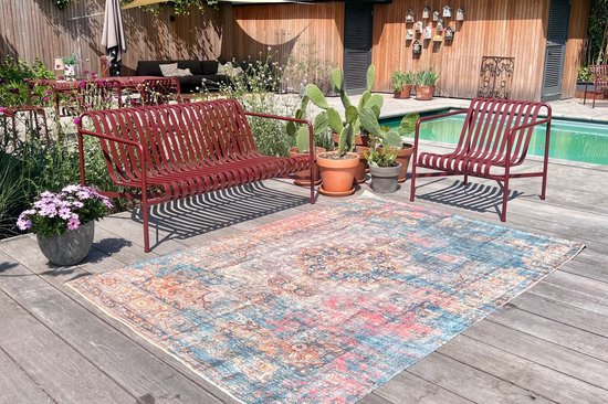 Buitenkleed, Tuinkleed, Balkonkleed | blauw | 180cm x 120cm|gemaakt van ...