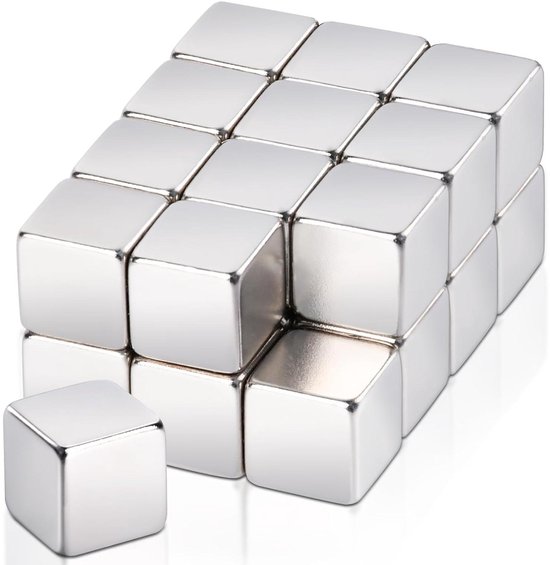 24 Pieces Neodymium Magnets - 10 x 10 x 10mm - Rectangular Extra Strong ...