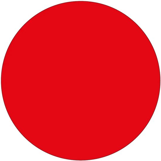 Rond rood bord - Sign Again materiaal - 30 cm | bol