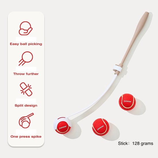 Petstar™ Dog Ball Launcher Foldable with 3 balls - 56cm Opvouwbaar ...