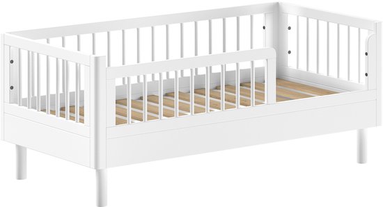 Peuterbed Forrest 70x140cm - massief beukenhout - wit - Vipack ...
