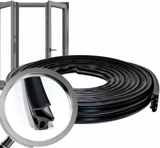 Rubber Window Seal Window Insulation Aluminum Rubber Black (50m ...