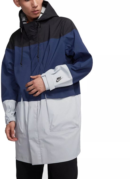 Nike Lab Jas - Colorblock Windbreaker - Parka Jas - Zwart Blauw ...