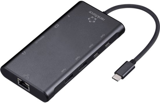 Renkforce RF-USBHA-500 USB 3.2 Gen 2-hub 10 poorten Met extra USB-C ...