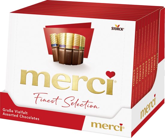 Merci Finest Selection - Assorti - Chocolade - tray a 10 x 250 gram | bol