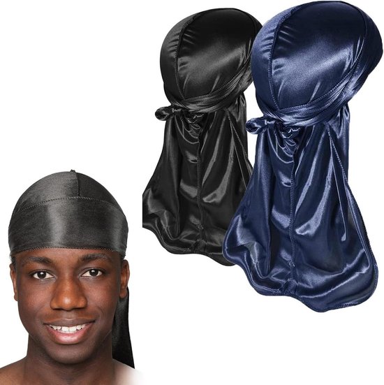 Allecto Plus - Zijden DuRag voor heren - Ideaal voor golven, vlechten ...