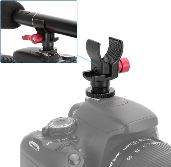 Microfoonhouder met schoenadapter inclusief handige bevestiging - voor ...