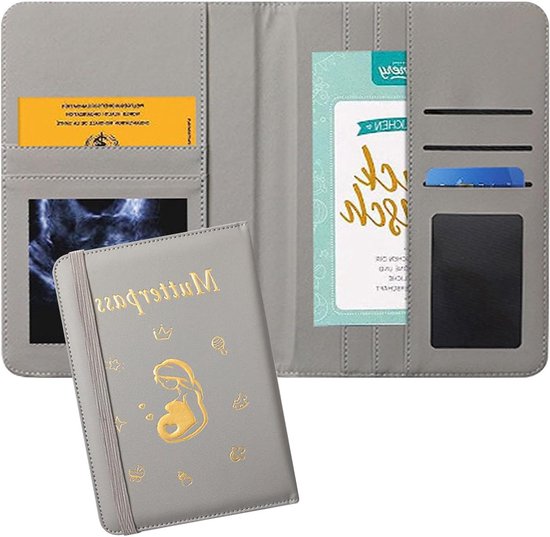 Allecto Plus - Beschermhoes moederpaspoort van kunstleer met opbergvakken -... | bol