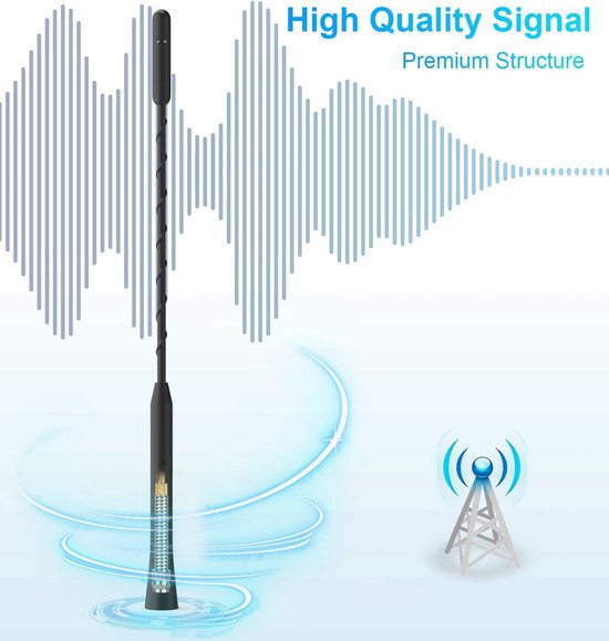 Krachtige autoantenne - Universele autoradioantenne voor alle ...
