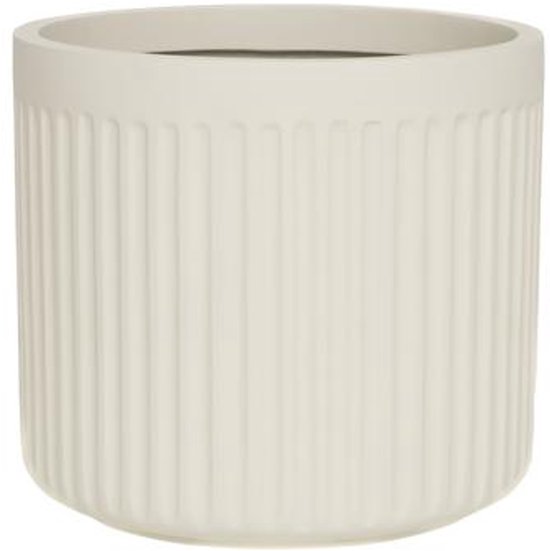 Pottery Pots Bloempot Ionic Turris Low XS, Silk White D 25 cm H 22.5 cm ...