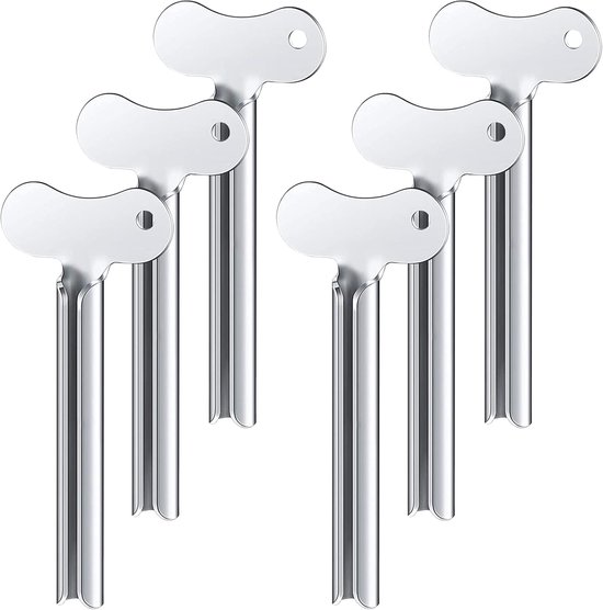 Tandpasta knijpers - 6 stuks - Metalen tube knijpers - Tandpasta ...