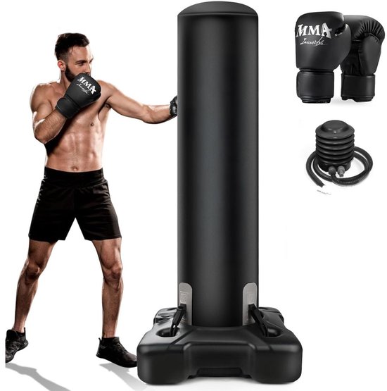 Boksbal Staand - Boxbal Volwassenen - Bokszak - Zwart | bol