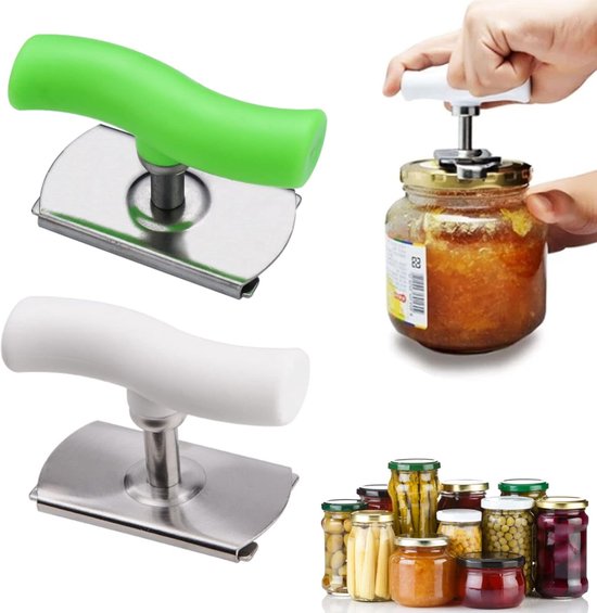 Dekselopener - 2 stuks handmatige blikopener - verstelbare potopener ...
