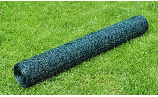 vidaXL Zeshoekig PVC gaas 75 cm x 25 m / dikte: 1 mm | bol