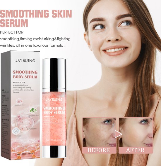 2 stuks gladmakend lichaamsserum, vermindert lijntjes, hydrateert de ...