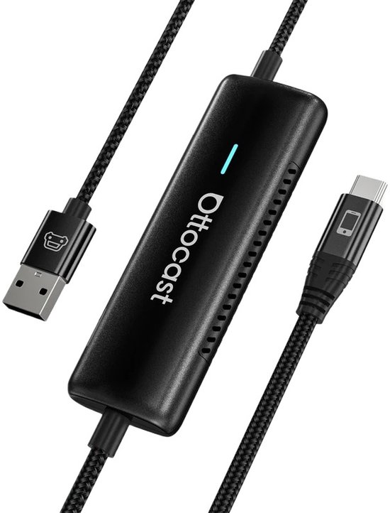 Ottocast CA450-T - Draadloze CarPlay Adapter - Mirror & Touch | bol