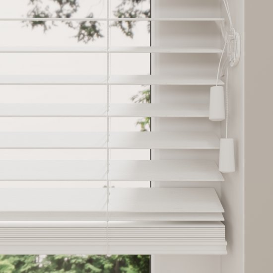 Radeco® Houten Jaloezie - 50 mm - Essence - Wit - 100 x 175 cm - Maten ...