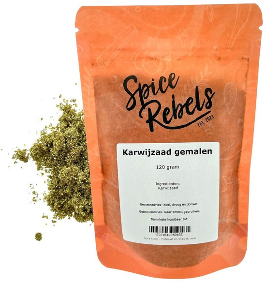 Spice Rebels - Karwijzaad / kummel gemalen - zak 120 gram | bol