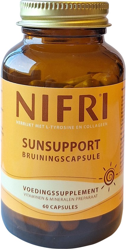 Nifri Sunsupport - Bruiningscapsule - met l Tyrosine & Collageen - 60 ...