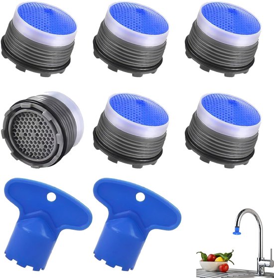 6x M18.5 Kraanzeefje Beluchter - Met Een Sleutel - Waterbesparende ...