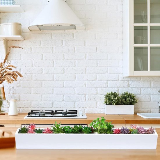 Long Rectangular Planter Window Sill Planter Metal Indoor Water Pot ...