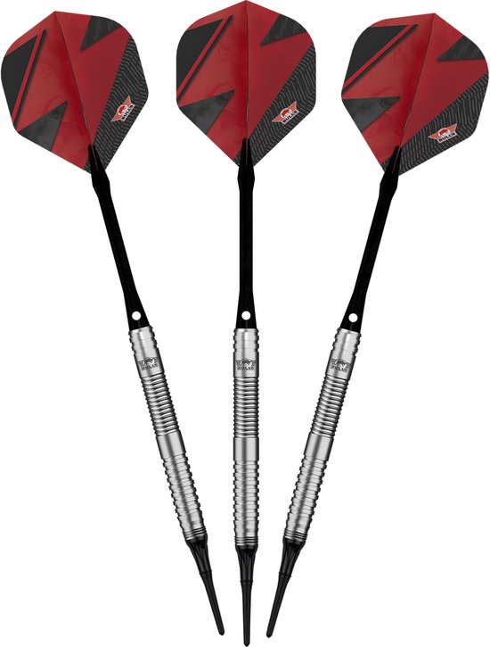 Bull’s Lightning 80% Red Softtip Darts - 21 gram - 80% Tungsten ...
