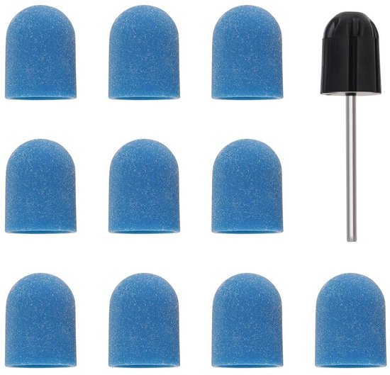 Allecto Plus - Manicure en Pedicure Schuurbanden Set - 11 Delig - Blauw ...