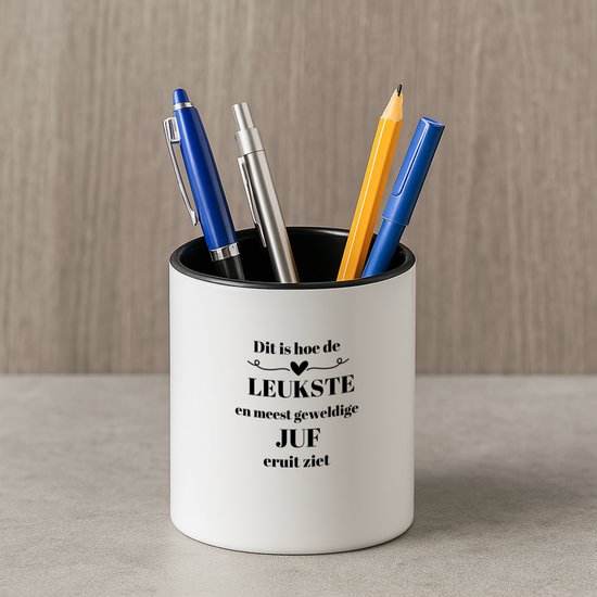 Hacebo® - dit is hoe de leukste en meest geweldige juf eruit ziet Pennenbakje - Juf -... | bol