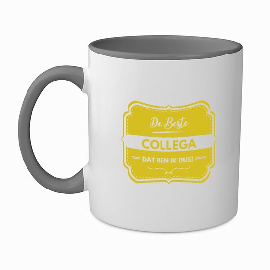Hacebo® - De beste collega, dat ben ik dus koffiebeker grijs - iemand ...