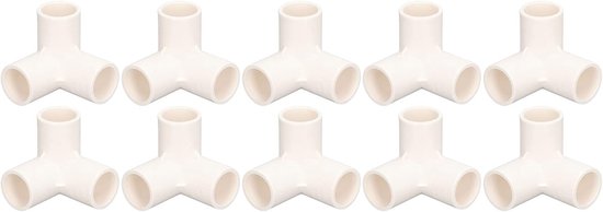 10PCS 3 Way PVC Fittingen - Meubelkwaliteit - Pipe Connector - 3 Way ...