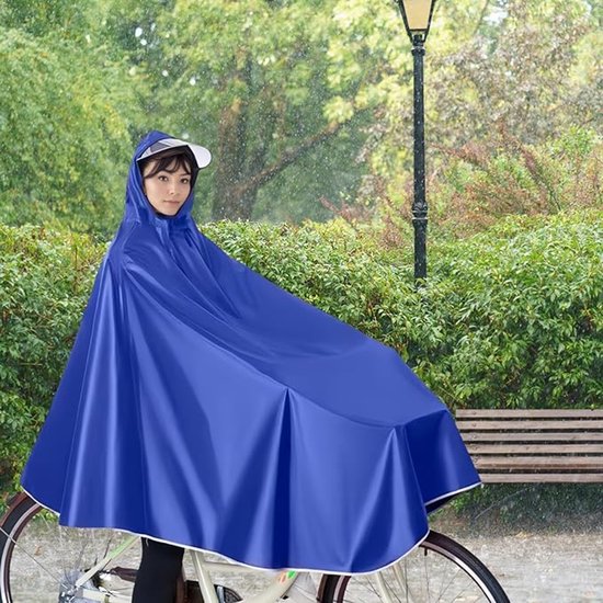 Regenponcho fiets waterdichte regencape fiets regenjas fiets poncho voor mountainbikes... | bol