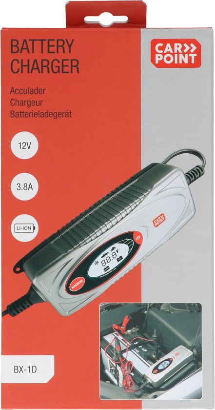 Carpoint BX-1D Acculader 12V - Volautomatisch - Oplaadcyclus in 7 ...