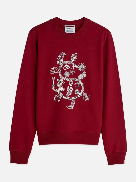 Scotch & Soda Chest Artwork Regular-Fit Sweatshirt | bol