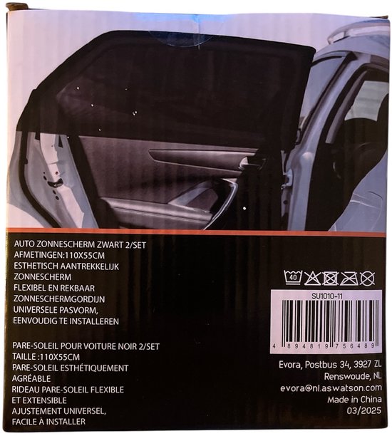 Auto Zonnescherm – Set van 2 – Universeel – Beschermt tegen Zon en UV ...