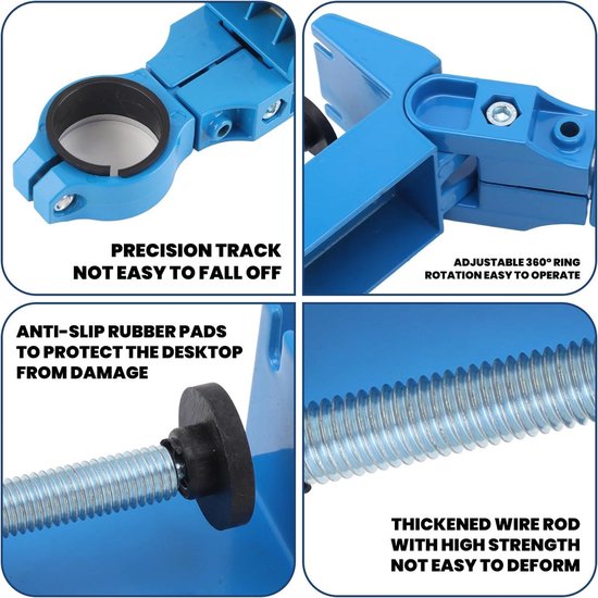 JGS Premium - Werkbank Boorkophouder 360 Graden Verstelbare Boormachine ...