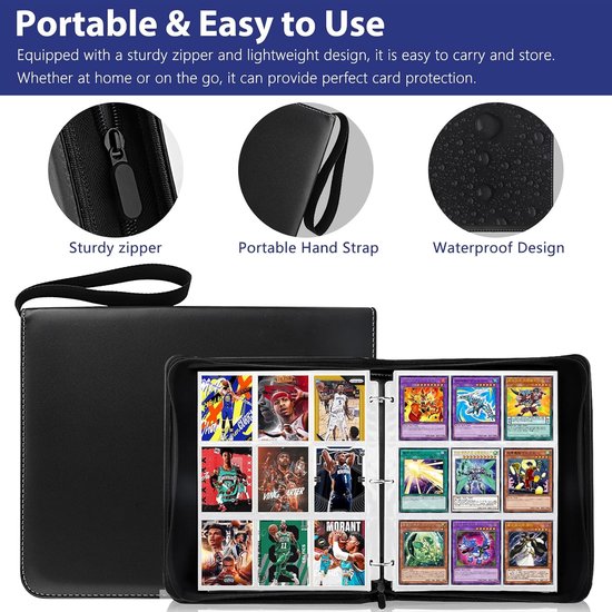 Verzamelmap 900 Kaarten - Pro Binder Map - Trading Card Map - 18 Pocket ...