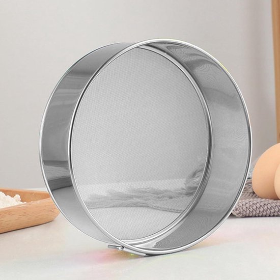 JGS Premium - Meelzeef voor bakken en koken - Fijnmazige ronde zeef ...