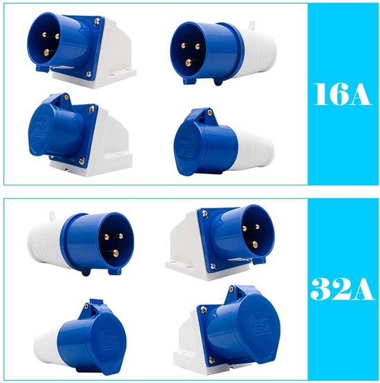 3-pole 16A/32A 240V Plug Caravan - bogus - power strip - sterke stroom ...