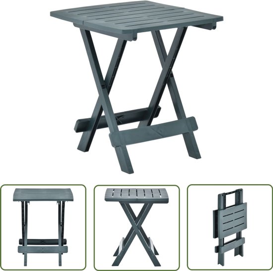 vidaXL Buitentafel - Tuin Tafel - Tuintafel inklapbaar 45x43x50 cm ...