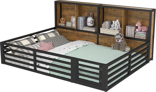 Gutent Kinderbed - 140 x 200 cm - met opbergvak - zonder matras - met ...