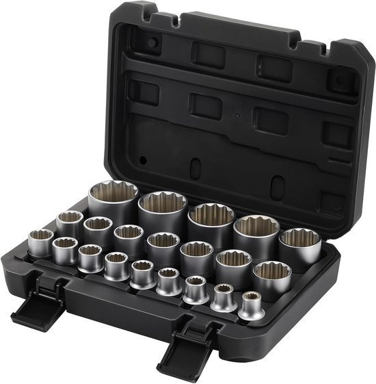 HSEAMALL 21-Piece Multi-Tooth Wrench Cabinet 1/2 Inch Polytooth Wrench ...